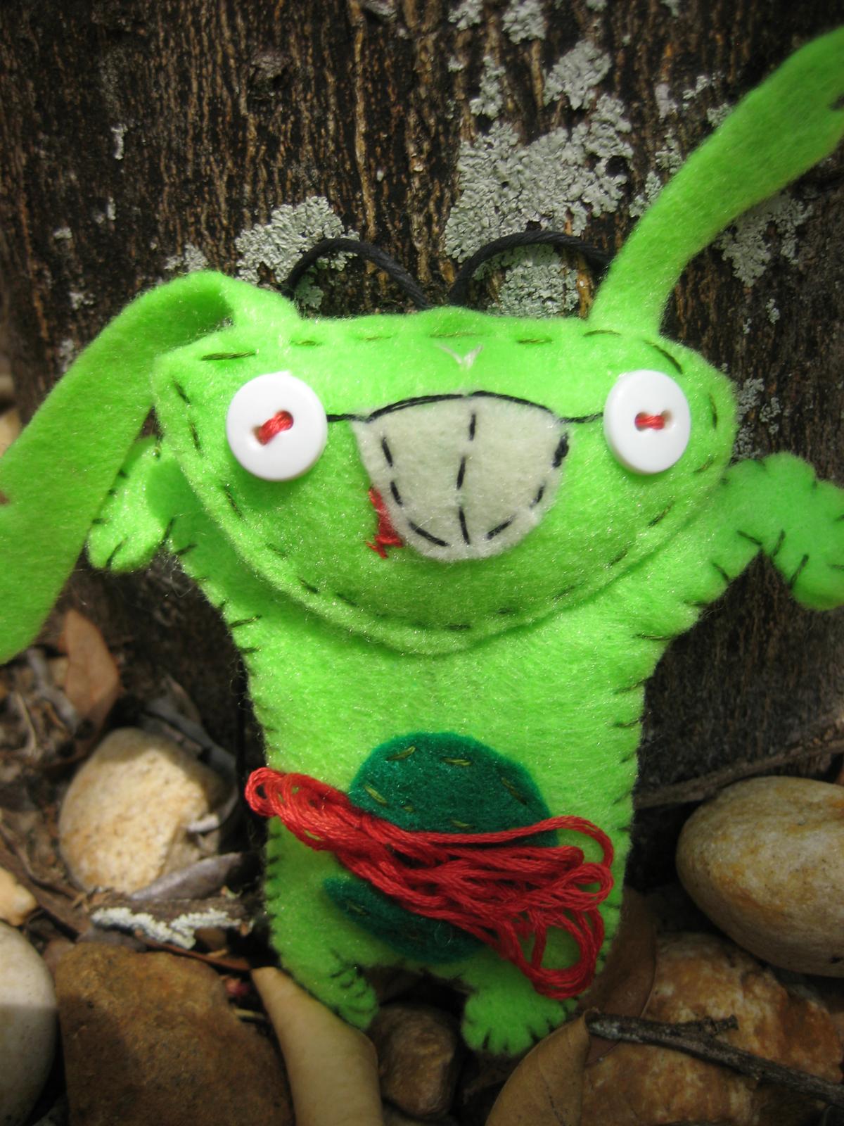 Undead Bunny - Zombie Feltie on Luulla